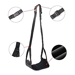 Airplane Footstool with Comfortable Non-Collision Base, Portable Travel Footstool Made of Memory Foam, Airplane Travel Accessories to Reduce Swelling and Soreness, Traveler's Gift