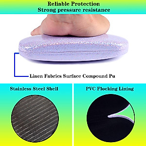 ADBGV 3Pack Unisex Hard Shell Glasses Case, Glasses Protector Case, Sunglasses Cases with Cleaning Cloth, Fixed Non-Slip Cord