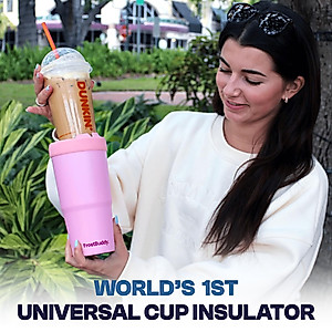 Frostbuddy Togo Buddy | To Go Buddy - 30 oz Stainless Steel Vacuum Insulated Tumbler Cup - thermal cups for hot and cold drinks - stainless steel Tumbler Dunkin Cup (Berry)