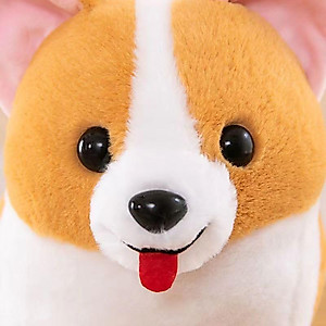 Hgplvxj Corgi Dog Stuffed Animal Plush Pillow(13.8inch)