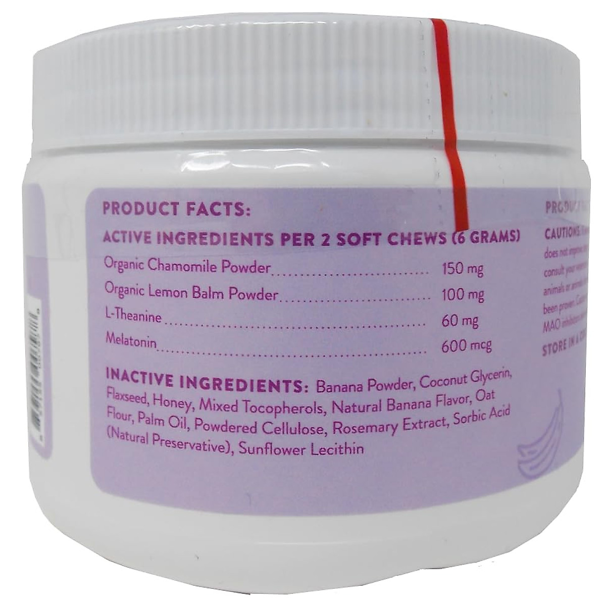 Bocce's Bakery Calming Soft Chews Health Supplement for Dogs with Chamomile, Lemon Balm, L-Theanine & Melatonin (60 Count) - Plus Rope Toy and Fun Animal Facts Booklet Bundle