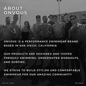 Onvous Men's Athletic Swimwear Jammer | Men's Swim Jammers Size 28-38