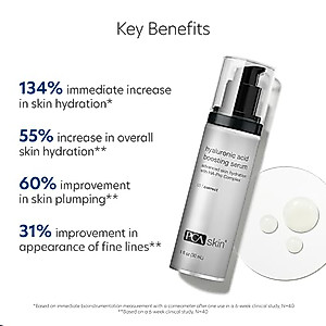 PCA SKIN Hyaluronic Acid Serum for Face, Boosts Hydration, Reduces Fine Lines & Wrinkles, Hyaluronic Acid Serum, 1 oz Pump