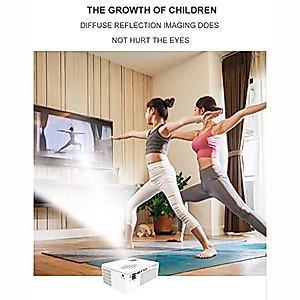 QFWCJ Portable Mini Projector PTY60 Support 1080P LED Home Theater Media Mobile Player Home Office Video Projector (Color : Black Mirroring, Size : 139 * 102 * 63mm)