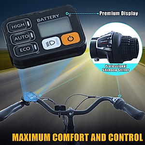 Totem Electric Bike for Adults 26'', Urban Electric Bicycle with 250W Removable 25.2V 16Ah Lithium Battery, City Electric Bike with 7-Speed Gears