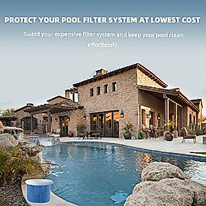 10 PCS Pool Skimmer Filter Socks, Fine Mesh Scum Pool Filter Socks Nets Reusable Pool Spas Filter Protector Savers for Filters, Baskets and Skimmers