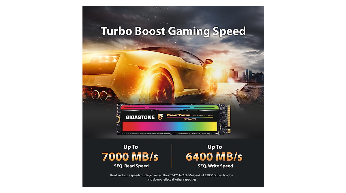 Gigastone 2TB M.2 NVMe SSD - Turbo Speed Storage for Gamers