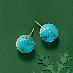 Ross-Simons Gemstone Stud Earrings in 14kt Yellow Gold