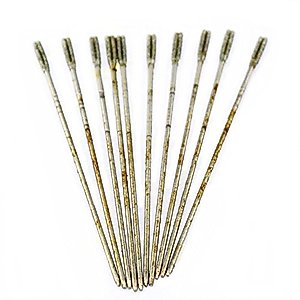 JINGLING 1.4mm Diamond Lapidary Drill Bits Micro Solid Bit Tipped Jewelry Tools for Stone Rock Pack of 20Pcs