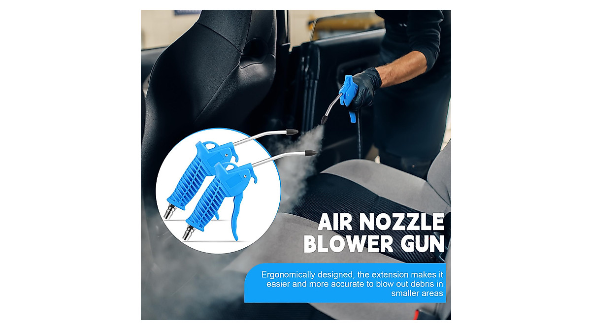 Gisafai 8 Pcs Air Nozzle Blower Gun - High Flow & Durable