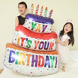 2pcs Happy Birthday Balloon Big 41" Foil Inflated Mylar Balloons for Birthday Party Supplies Baby Shower Decorations