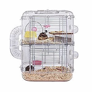 MLOHASING Hamster Cages and Habitats,Rat Cage with Hamster Accessories Including Hamster Ball，Food Dish, Water Bottle，Small Animal Cage and Playpen