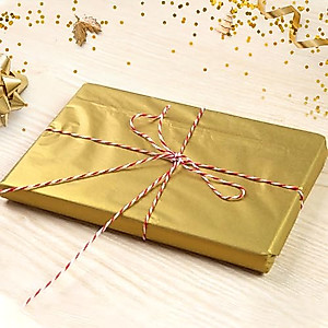 Koogel 86 Sheets Gold Metallic Tissue Paper, 20 x 14 Inch Tissue Paper for Gift Bags Gift Wrapping Tissue Paper for DIY Crafts Wedding Birthday Christmas