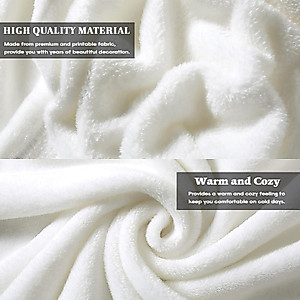 Kanuyee Inspirational Quote Throw Blanket, Positive Psychological Hint Word You are Cozy Decor Nap Cash Blankets Gift for Teens Kids Children Student College Dorm Throws Black and White 40×50 inches