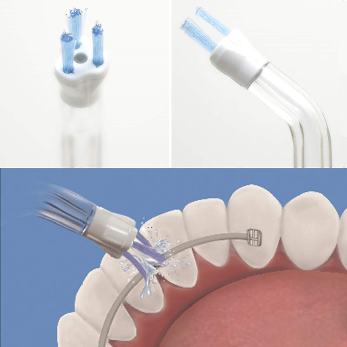 Plaque Seeker Replacement Tips for Waterpik Water Flosser and Other Brand Oral Irrigator 4 Packs