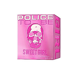 POLICE To Be Sweet Girl Fragrance For Woman - Feminine Scent - Gourmand Accords - Housed In A Pretty, Punk Bottle - Mingles Tart-Sweet Fruits And Fresh Florals With Woody Notes - 2.5 Oz EDP Spray