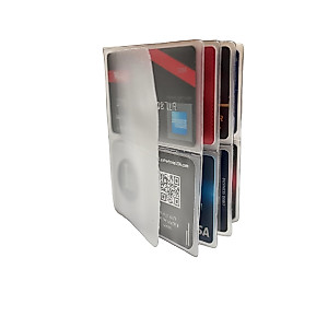 LB LEATHERBOSS Set of 2 - Replacement Plastic Insert for Hipster Wallets, Card or Picture Insert 2 High Stacked Up