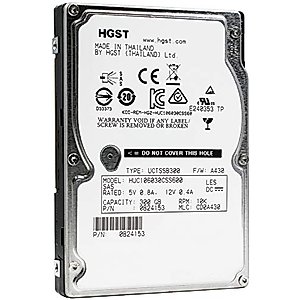 HGST Ultrastar C10K600 | HUC106030CSS600 | 0B24153 | 300GB 10K RPM SAS 6.0Gb/s 64MB Cache | 2.5" SFF | 512n | Enterprise Hard Disk Drive (Certified Refurbished)