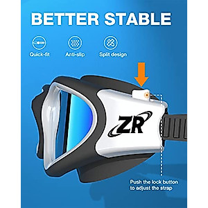 ZIONOR Swim Goggles, Upgraded G1 Polarized Swimming Goggles UV Protection Anti-fog Adjustable Strap for Men Women Adult Indoor or Outdoor (Polarized Mirror Gold Lens)