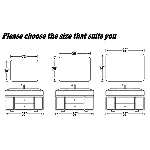 SCWF-GZ 16x24 Square Mirror Full Length Wall Mounted Hanging or Against Wall Metal Frame Dressing Make-up Mirrors for Entryway Bedroom Bathroom Living Room 16 24 inch Silver