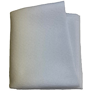 Awesome Aquatic Polishing Felt Filter Pad 100 Micron Bulk 24 ” x 36 ” Ultimate Aquarium Mechanical Prefilter Filtration Media Fresh or Saltwater Improve Water Quality Clarity Durable and Reusable