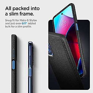 Spigen Liquid Air Armor Designed for Moto G Stylus 2022 Case - Matte Black