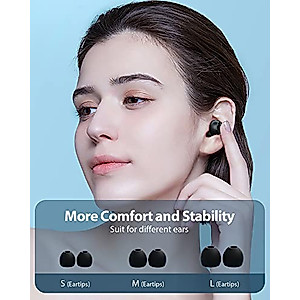 Wireless Earbuds Upgraded 5.3 Headphones with LED Power Display Charging Case IPX7 Waterproof Ear Buds in-Ear Earphones with Microphones for Android Gaming PC Computer Laptop TV Music Sport