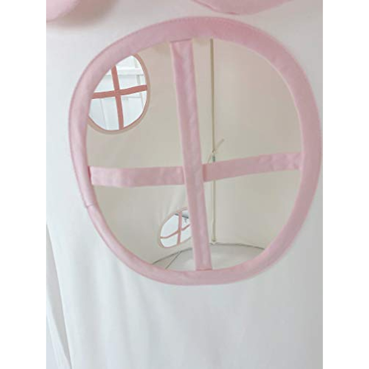 Domestic Objects | Castle Tower Play Tent | Kids Playhouse | Indoor Fort | Cotton Canvas | Premium Quality (42" Wide x 54" Tall) (Pink)