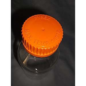Pyrex 500mL Round Media Storage Bottles, with GL45 Screw Cap, Ea