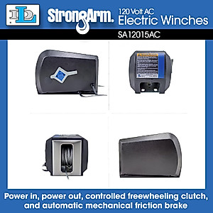 Dutton-Lainson Company SA12015AC 120 Volt/2700 lbs/4000 lbs Electric Winch with Built-In Remote
