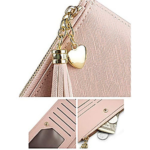 Wallets for Women Leather Cell Phone Case Holster Bag Long Slim Credit Card Holder Cute Minimalist Coin Purse Thin Large Capacity Zip Clutch Handbag Wallet for Girls and Boys Ladies (Black)
