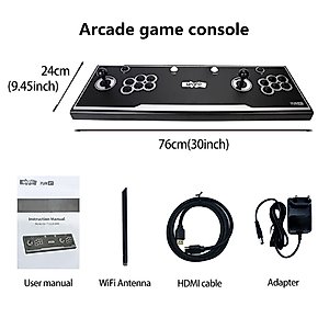 UNICO Game Arcade Game Console, 44 Pre-Loaded Genuine SNK Games, Two Joysticks for Two Player, HDMI Output to TV/Monitor