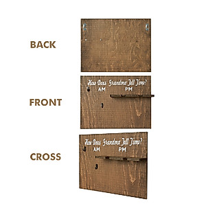 Merkay Wine Gifts for Women Who Have Everything - Unique Gifts for Women Funny Wine Glasses Rack Good for Christmas, Birthday Gifts, and Comes With Special Design Gift-Box (How Does Grandma Tell Time)