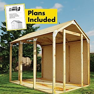 2x4basics 90192 Custom Shed Kit with Peak Roof, 2x4