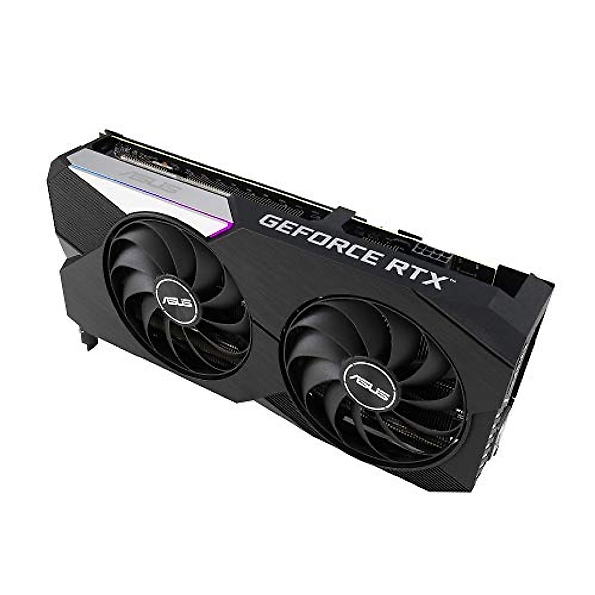 ASUS Dual NVIDIA GeForce RTX 3060 Ti OC Edition Gaming Graphics Card (PCIe 4.0, 8GB GDDR6 Memory, HDMI 2.1, DisplayPort 1.4a, Axial-Tech Fan Design, Dual BIOS, Protective Backplate, GPU Tweak II)