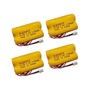 XUNTU 2.4V 1100mAh Exit Sign Battery Replacement for Exitronix 10010036 Lithonia 10010034 Interstate NIC1394 BEL-179 Exit Sign Emergency Light (4 Pack)