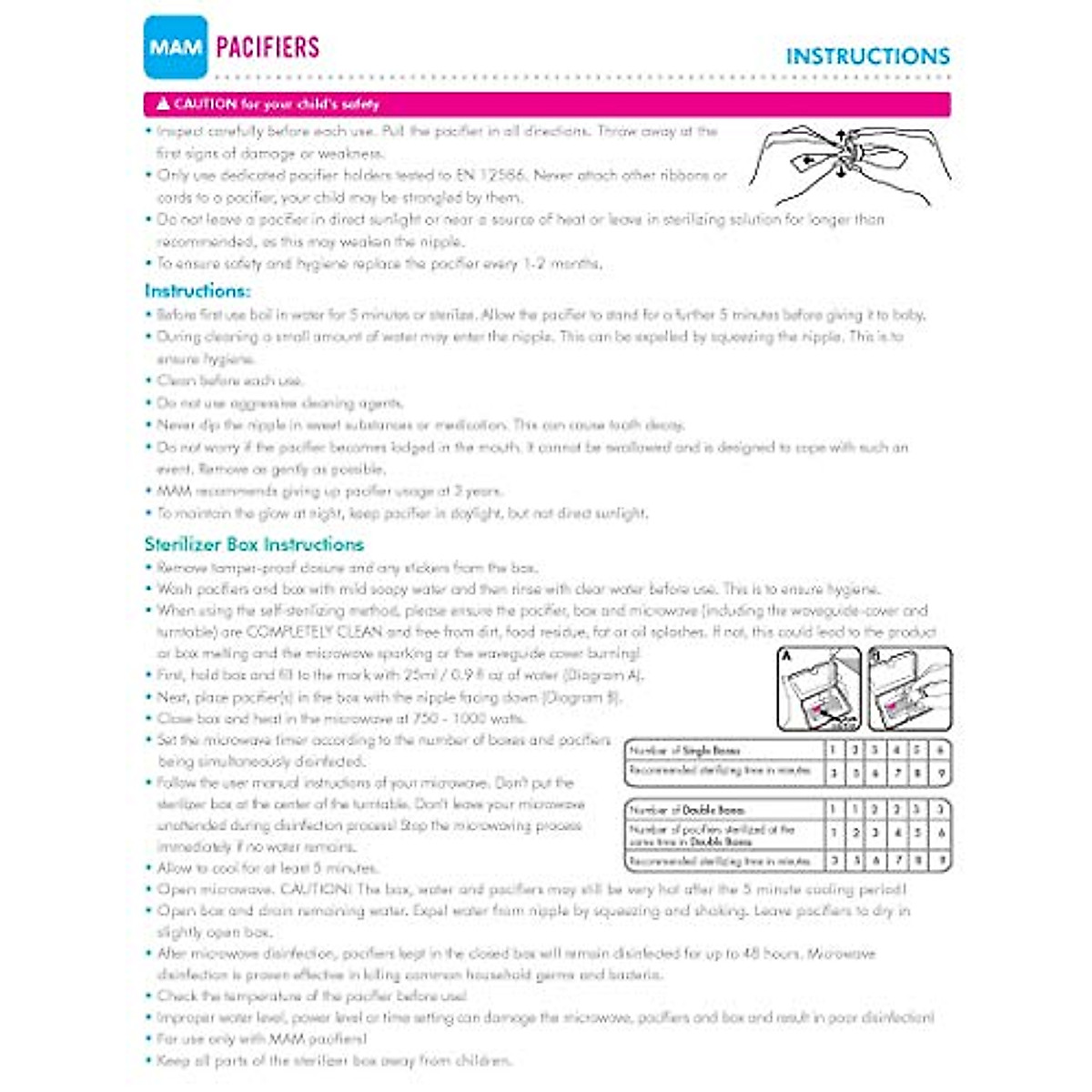 MAM Perfect Baby Pacifier, Patented Nipple, Developed with Pediatric Dentists & Orthodontists, Boy, 0-6 (Pack of 2)