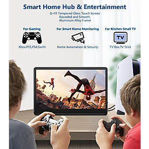 Usparkle Touchscreen Monitor 13.3 inch FHD1920×1080P IPS HDR 60Hz Touch Screen Monitor, HDMI VGA DVI Touch Monitor with 10-Point Multi-Touch, VESA Monitor with Speakers,Touchscreen for Laptop