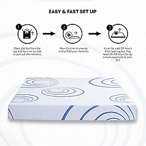 Full Size 8 inch Mattress, Bamboo Charcoal Infused Gel Memory Foam Mattress, Cooling Mattress for Pressure Relief with Fiberglass Free Cover, Medium Firm, CertiPUR-US Certified (Full)