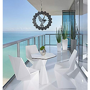 Kinetic Stainless Steel Wind Spinner-3D Hummingbird Indoor Outdoor Garden Decoration Crafts Ornaments Gifts
