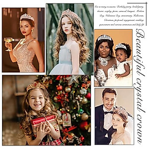 Crown, Tiara, Silver Crown, Crowns for Women Girls, Princess Queen Tiara Crown Headband Crystal Crown Bride Wedding Birthday Party Prom Quinceanera Hair Accessories Christmas Halloween Crown Gifts