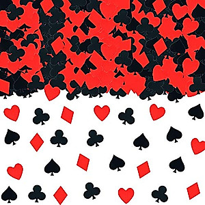 Poker Confetti Casino Confetti-Table Decoration Party Confetti Sprinkles or DIY for Wedding Birthday Bday Baby Shower Engagement Bachelorette Party Supplies (Poker)