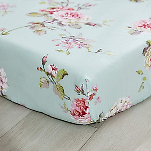 Brandream French Country Crib Bedding Set for Girls | 3 Piece Floral Nursery Set | Ruffled Baby Comforter, Crib Sheet, Crib Bed Skirt Included