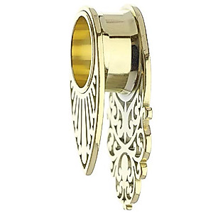 Gold 2g 6mm 316L Surgical Steel Ear Weights Saddle Hanger Spreader Gauges Piercing Tunnels Plugs Stretching Kit