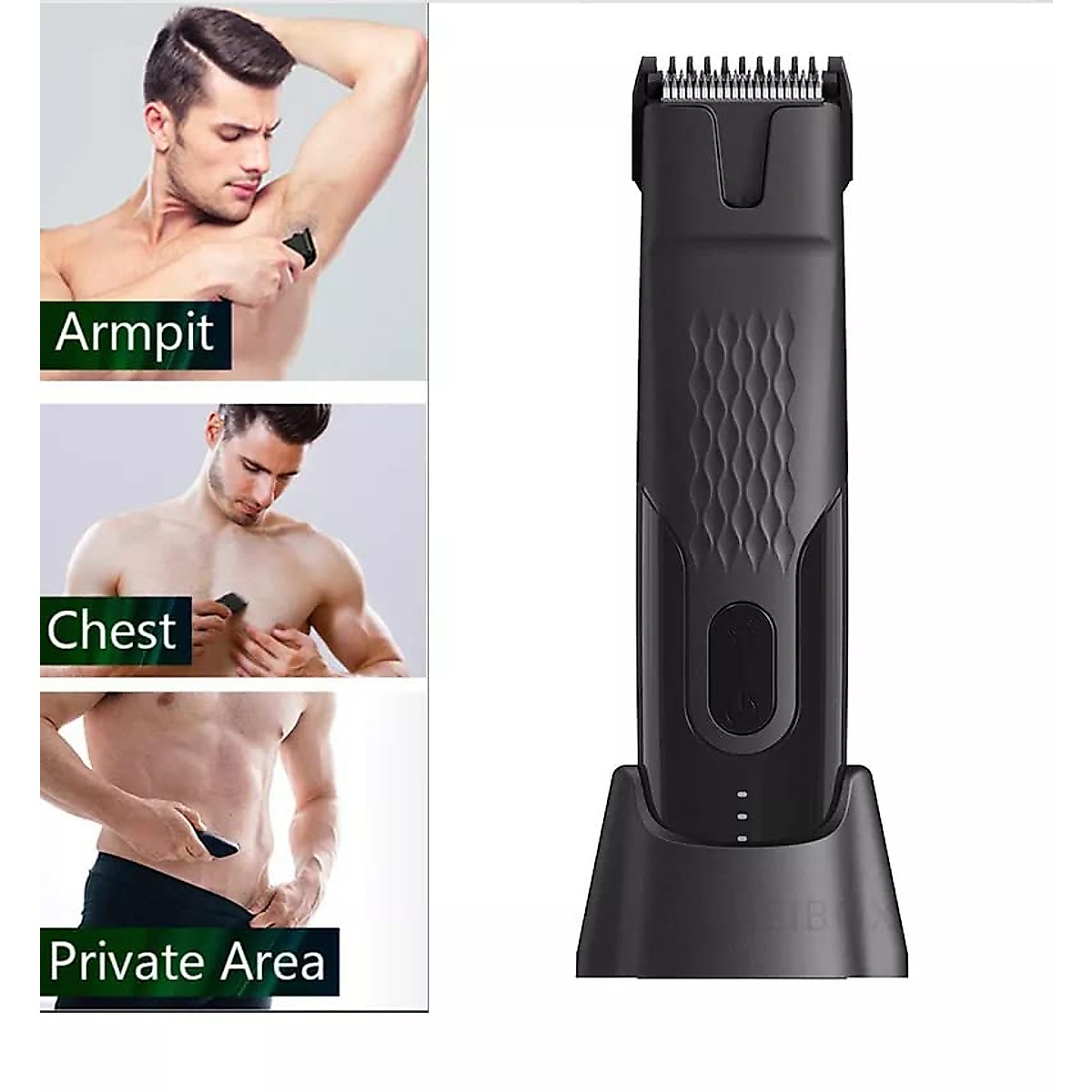 Extra body care Electric Body Shaver | Waterproof | Body Trimmer | with Universal USB Charging Blacklight, Beard Trimmer Body Groomer Waterproof with LED Light