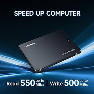 fanxiang SSD 2TB Internal Solid State Drive SATA III 6Gb/s 2.5", 3D NAND, SLC Cache, Up to 550MB/s, Compatible with Laptops and PC Desktops(S101)