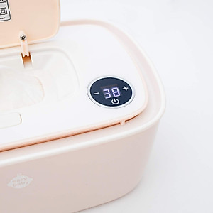 EZ Baby Trendy Wipes Warmer Dispenser Holder - Portable, Plugin, Comfortable Diaper Changing Experience - Infant, Newborn, Baby- (Pink)