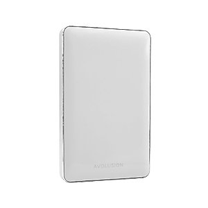 Avolusion T1 Series USB 3.0 Portable External Gaming Hard Drive - White (for PS4, Pre-Formatted) - (2TB)