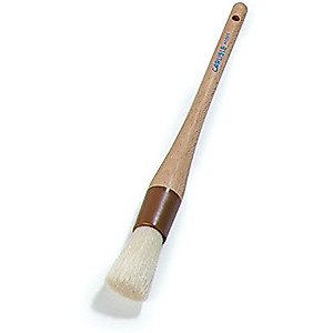 SPARTA 4038000 Boarhair Round Brush, Ergonomic Shape With Studry Wood Handle, 1 Inch, Brown