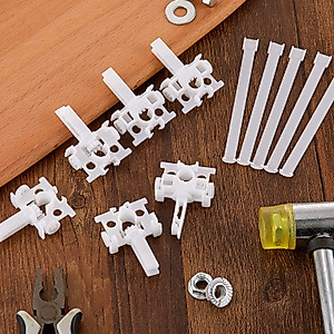 20 PCS Vertical Blind Repair Carrier with Stem Vertical Blinds Repair Kit White Blinds Replacement Parts